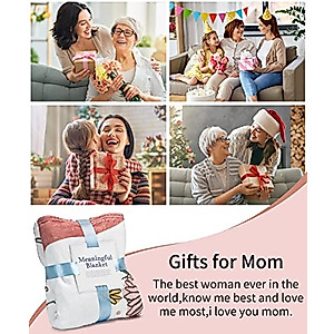 Petrala Gifts for Mom from Daughter, Mothers Day Birthday Gifts for Mom, 80" x 60" Soft Boho Mom Blanket, Best Unique Great Mothers Day Blanket Presents Gift from Husband Daugther, Mom Birthday Gifts