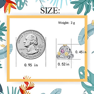 QeenseKc Cinderella Pumpkin Carriage Charm Fairy Tale Disney Style Gold Charm Pandora Bracelet