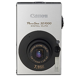 Canon PowerShot SD1000 7.1MP Digital Elph Camera with 3x Optical Zoom (Black) (OLD MODEL)