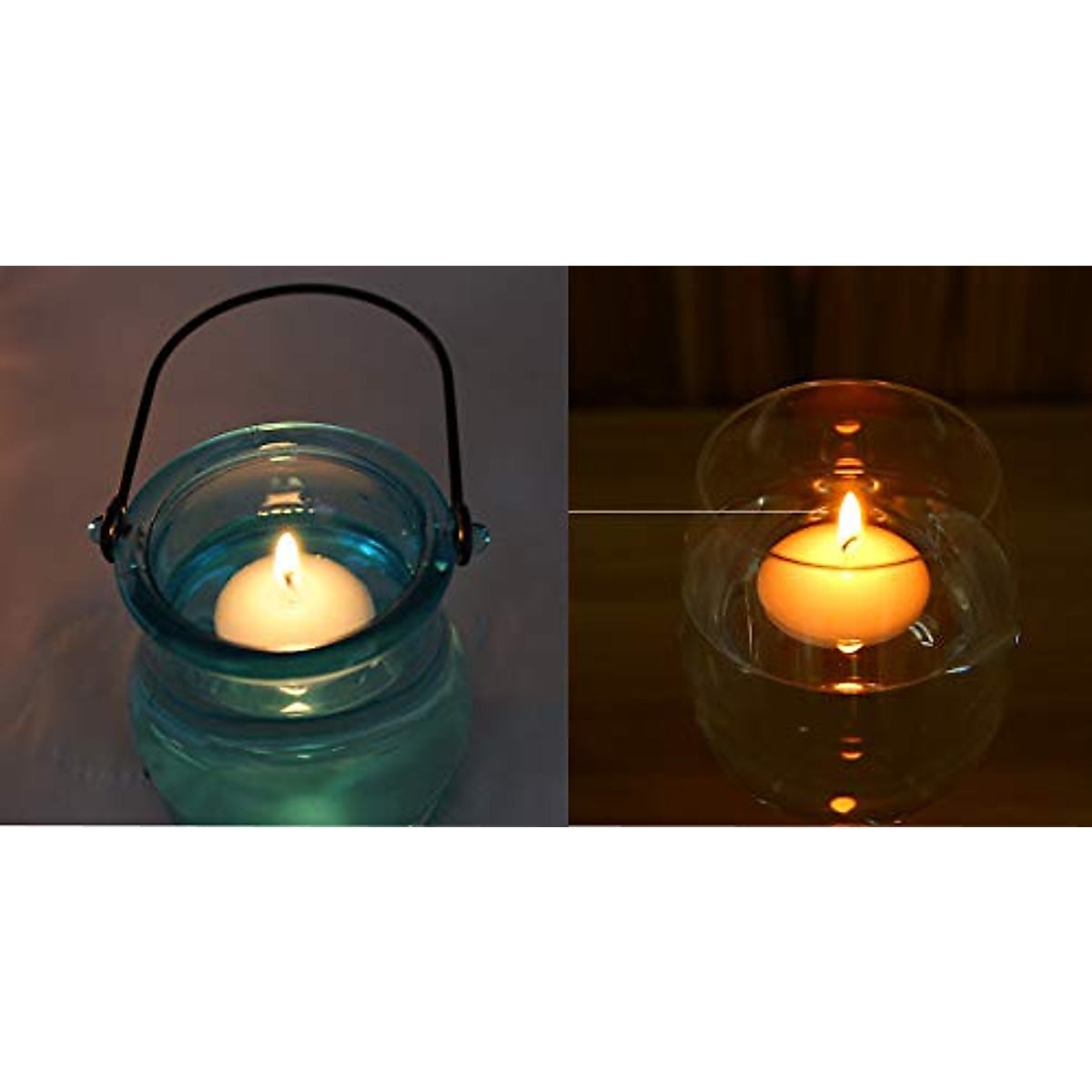 Floating Candles,Classic Unscented Tealight Shape Candles with 100PCS Silk Rose Petals,Mini Candle Discs for Weddings,Anniversaries,Birthdays,Home Decoration,Spa,Relaxation,10PACK (Ivory)