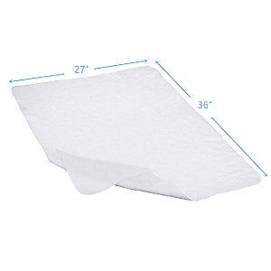 American Baby Company 2 Pack Waterproof Quilt-Like Flat Reusable Multi-use Protective Mattress Pad Cover for Babies, Adults and Pets, White