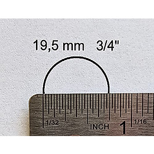 Plastic Stopper Replacement Plug for Salt and Pepper Shakers, Flower Pots, Bottles, Pipes etc 3/4'' (Small top, 2 pcs), White