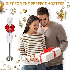 Immersion Hand Blender, Handheld Blender, 5-in-1 Multi-Function Stick Mixer, 600w 10 Speed Manual Mixer With Turbine, Mixer For Food Whipping, Milk Mixer/Egg Mixer,/Mortar and Beaker/Measuring Cup