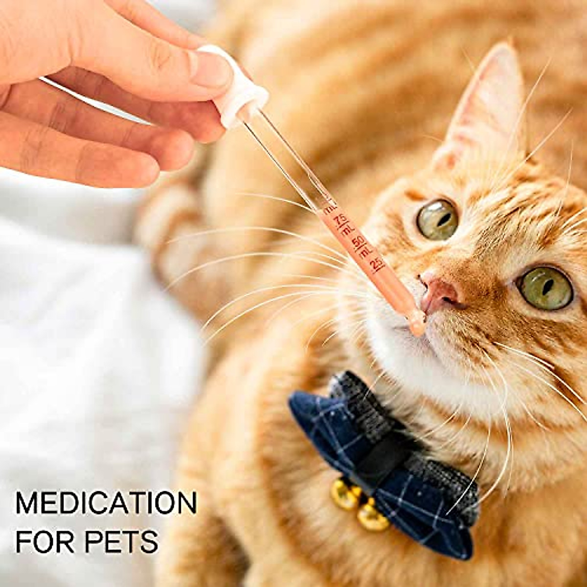 PrettyCare Eye Dropper 4 Pcs, Glass Eye Dropper for 30 ml Essential Oils Bottles Round Tip Measured Medicine Droppers Calibrated 1 ml Capacity