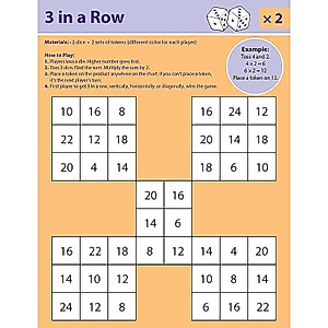 Didax Educational Resources Dice Games for Multiplication Mastery Medium