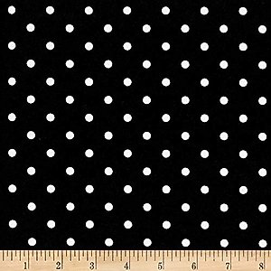 Premier Prints Indoor/Outdoor Mini Dot Black, Fabric by the Yard