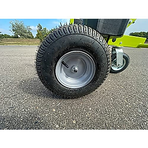 Tow Tuff TMD-35ETD8 Versatile Adjustable 3500 Lbs Capacity Variable Ball Height Electric Utility Dolly for Boats, Cargo Trailers, and More, Green, 3rd Wheel, Step for Leverage, Travels 1.5 MPH
