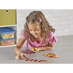 Learning Resources Two-Color Counters, Set of 200, Ages 5+, Grades K+, Educational Counting Sorting and Patterning, Family Counters,Back to School Supplies,Teacher Supplies