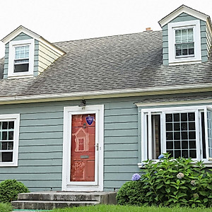 Wyze UV Waterproof Reflective Security Stickers, Security Camera Signs for Windows, Video Surveillance Sticker Outdoor Compatible for Wyze Home Security System, Pack of 2 (8.5” x 10” and 10” x 12”)