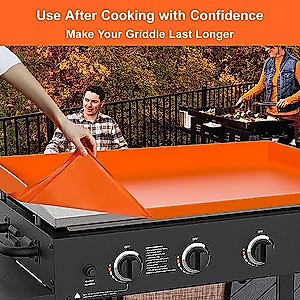 36" Griddle Mat for Blackstone Griddle Cover 36 Inch ENUODA Heavy Duty Food Grade Silicone Griddle Buddy Mat 36 Inch Protect Griddle Year-round, Upgrade All-edge Coverage