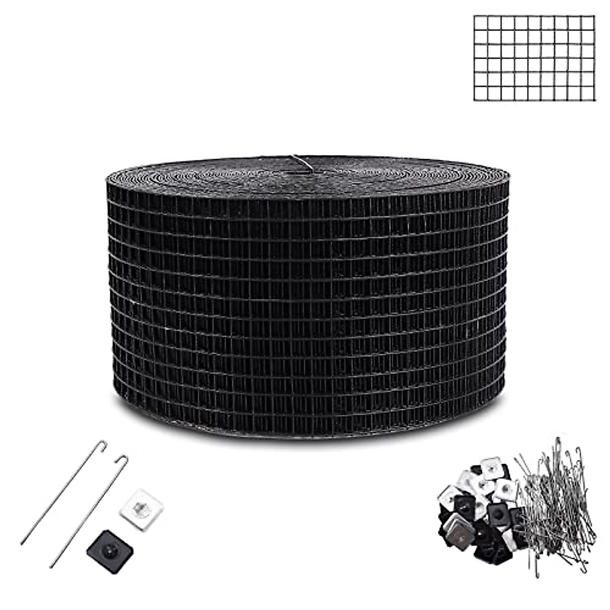 MEFBANT Solar Panel Bird Guard Mesh 7.99In x100 Ft 70 Aluminum Fasteners Solar Critter Guard Solar Panel Pigeon Guard Bird proofing Solar Panel Bird mesh PVC Coated Galvanized net Pigeon Deterrent