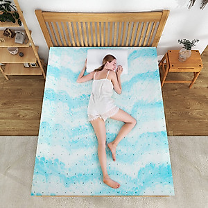 2 Inch Gel Memory Foam Mattress Topper Full, CertiPUR-US Certified