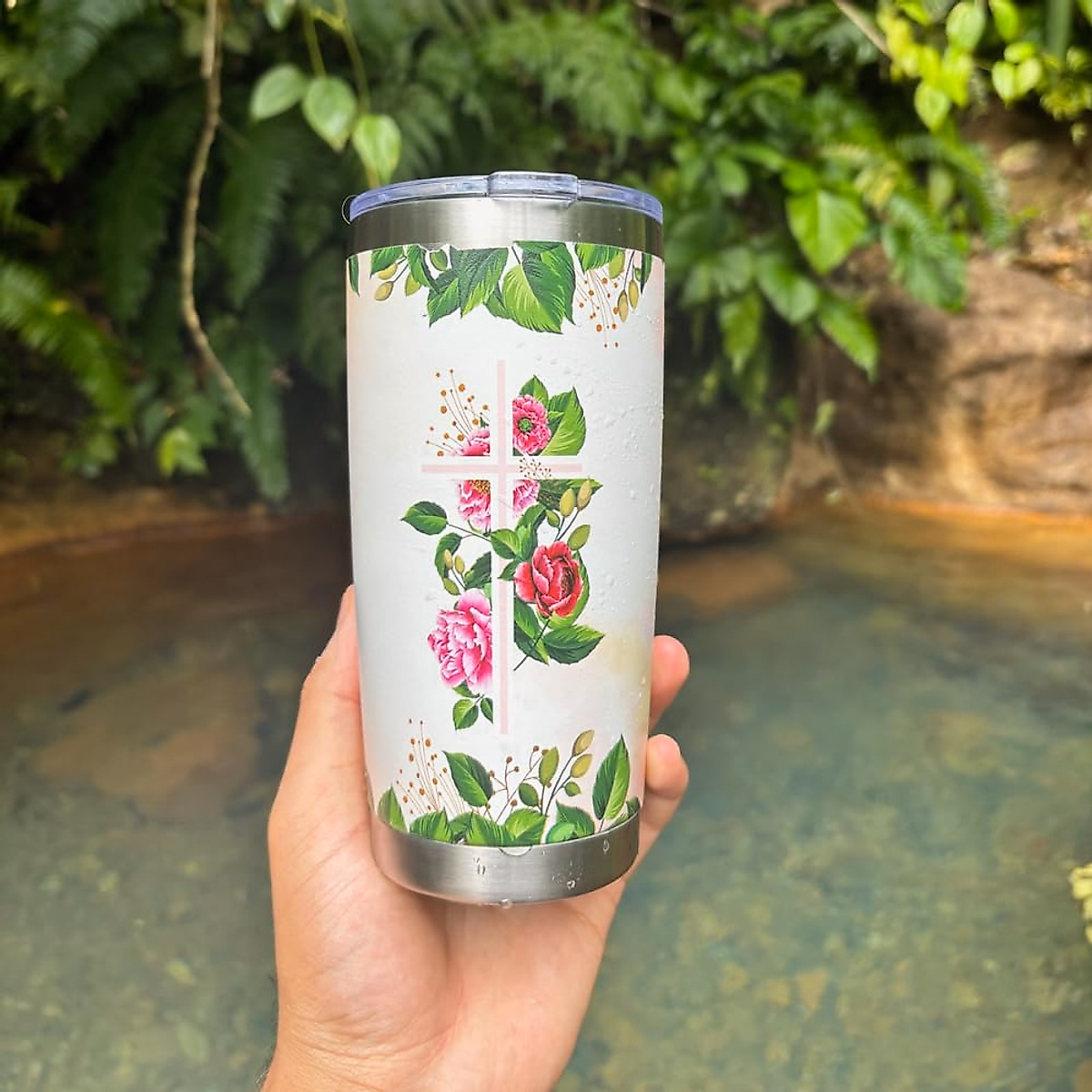 Kemina Christian Gifts for Women - Birthday, Christmas, Friendship - 20 Oz Tumbler Inspirational and Religious Gifts for Sister, Mom, Friends, Coworker Catholic and Spiritual Gifts