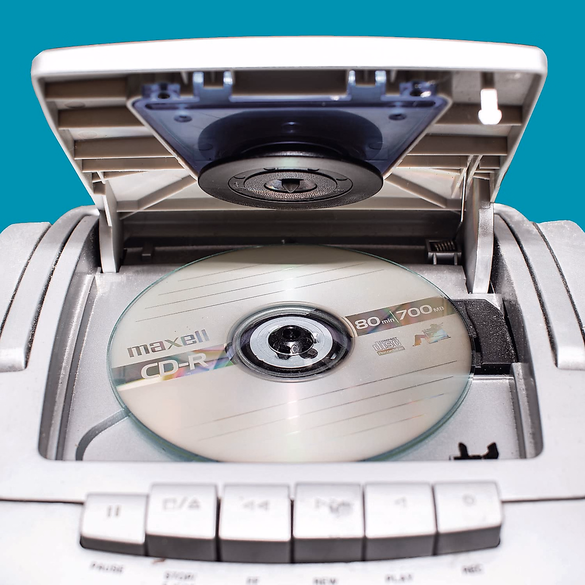 Maxell 648210 CD-R Discs, 700MB/80min, 48x, w/Slim Jewel Cases, Silver, 10/Pack