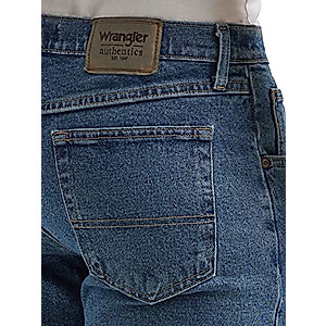 Wrangler Authentics Men's Classic 5-Pocket Relaxed Fit Flex Jean Dark Stonewash Flex 32W x 29L