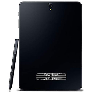 BiomarLabs 4 x 3D Domed Silicone Silver Stickers Decals UK United Kingdom Union Jack National Great Britain England Flag Car Motorcycle Helmet F 127