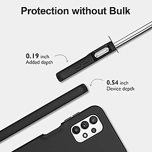 for Samsung Galaxy A32 5G Case with Built-in Screen Protector, Full Body Protection Shockproof Cover Case, [Rugged PC Front Bumper + Soft TPU Back Cover] Armor Protective Phone Case (Black)