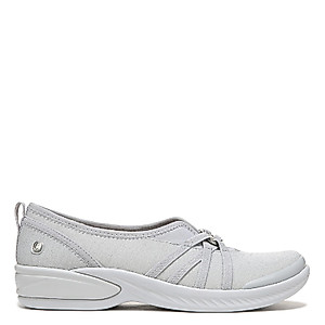 BZees Womens Niche Slip-On Silver Shimmer 8 M