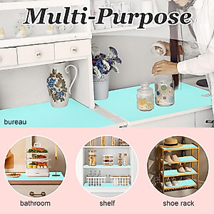 Polly Online Refrigerator Liners Shelf Liners Washable Refrigerator Mats Kitchen Silicone Refrigerator Pads Place Mats 5PCS/Set