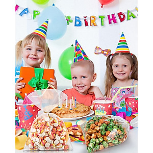 100pcs Cellophane Bags 10x14 Cellophane Wrap Goodie Bags Large Clear Gift Bags Party Favors Bags Clear Treat Bags with Ties Plastic Gift Bags Packaging Bags for Cookie Candy