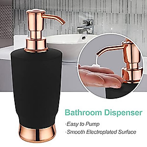 HWBKA 5 Pcs Matte Black Bathroom Accessories Set Complete,Bathroom Soap Dispenser Set with Toothbrush Holder,Toothbrush Cup,Soap Dish, Toilet Brush with Holder
