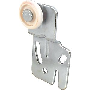 Prime-Line N 6500 Front Closet Door Roller with 1/4 In. Offset and 7/8 In. Nylon Wheel (2 Pack), Mill