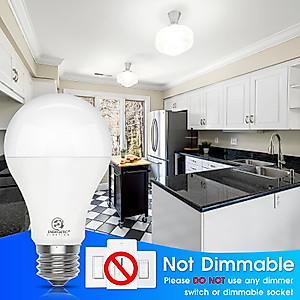 E ENERGETIC LIGHTING 6 Pack 150 Watt LED Light Bulb, Super Bright A21 Daylight 5000K, Non-Dimmable, 2300LM LED Bulb, High Lumen Light Bulbs, E26 Base, UL Listed