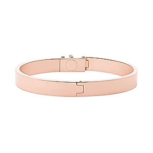 Michael Kors Women's Hardware Rose Gold-Tone Stainless Steel Bangle Bracelet (Model: MKJ7699791)