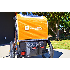 Allen Sports 1-Child Steel Bicycle Trailer- Orange, Model T1-O