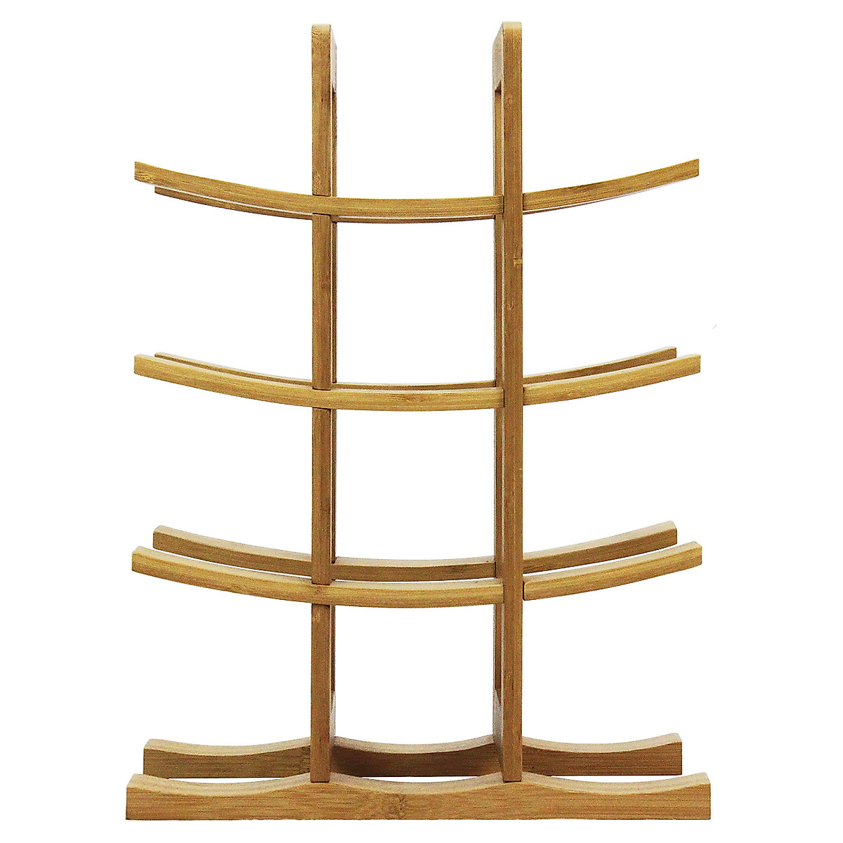 Oceanstar WR1149 12-Bottle Natural Bamboo Wine Rack , Red