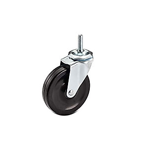 TRINITY ZSV-99-018-4010 Caster Wheels Kit for Wire Shelving, 4 x 1", Black