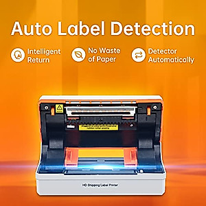 K COMER Thermal Label Printer 4x6 Shipping Label Printer for Small Business & Shipping Package 203dpi 150mm/s for Amazon, Ebay, Shopify, Etsy, UPS, USPS, FedEx, DHL