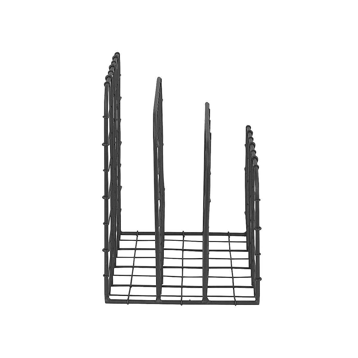 Spectrum Diversified Vintage Cabinet & Countertop Cookware & Bakeware Plate Rack & Lid Holder, Bakeware & Pan, Rustic Farmhouse Kitchen Cabinet Organizer, Rack, Industrial Gray