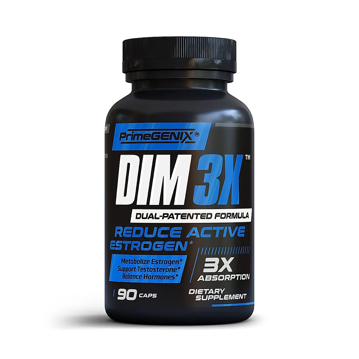 PrimeGENIX DIM 3X 200mg Supplement | Dim Estrogen Blocker for Men & Aromatase Inhibitor | Men’s Hormone Balance & Fitness Booster Supplement | 90 Capsules