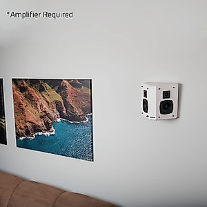 Fluance Elite High Definition 2-Way Bipolar Surround Speakers for Wide Dispersion Surround Sound in Home Theater Systems - Black Ash/Pair (SXBP2)