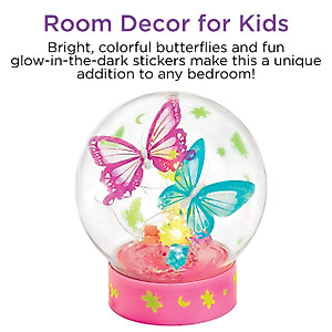 Creativity for Kids Butterfly Fairy Lights Craft Kit - Makes 1 Butterfly Night Light for Kids