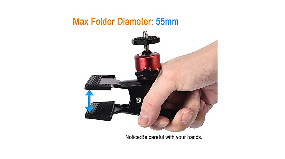 UTEBIT Camera Clamp Mount with 360° Ball Head for DSLR & Video (2-Pack)