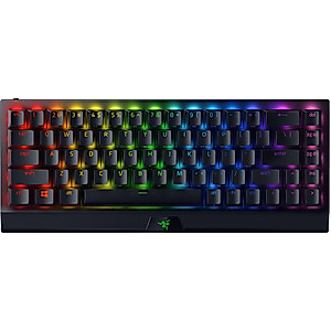 Razer BlackWidow V3 Mini HyperSpeed 65% Wireless Mechanical Gaming Keyboard: Yellow Mechanical Switches Linear & Silent - Doubleshot ABS Keycaps - Chroma RGB - Up to 200 Hr Battery - Snap Tap