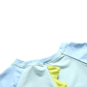 Yober Baby Boys Summer Sports Swimwear Cartoon Dinosaur Swimsuit Bathing Beach(Navy, 4-5 Years(Height:44"-47"/112-120cm))