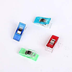 GUADENLIA Multi-Purpose Sewing Clip Pack 100, Packaged with Storage Plastic cylinders, in Mixed Colors, Mixed color, 0.98 x 0.31 x 0.51 inches (YC-202103)