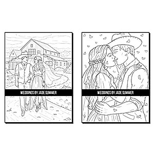 Weddings: An Adult Coloring Book with Beautiful Brides, Handsome Grooms, Lovely Flowers, Romantic Scenes and More!