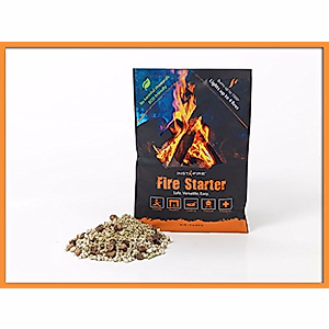 InstaFire Granulated Fire Starter, All Natural, Eco-Friendly, Lights up to 4 Total Fires in Any Weather, Awarded 2017 Fire Starter Of The Year, 1 Pk