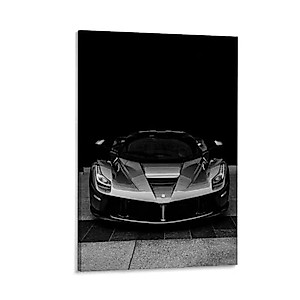 Car Poster Ferrari F40 Supercar Posters Racing Car Canvas Wall Art For Boy's Bedroom SuperCar Wall Decor Frame-style 24x36inch(60x90cm)
