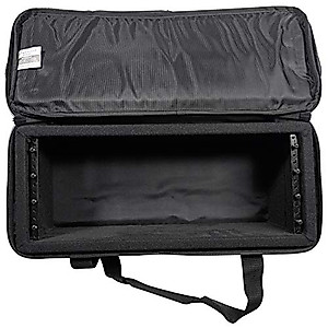 Rockville 4U Rack Bag Double-Sided Case with 12" Depth + Shoulder Strap (RRB40) Black