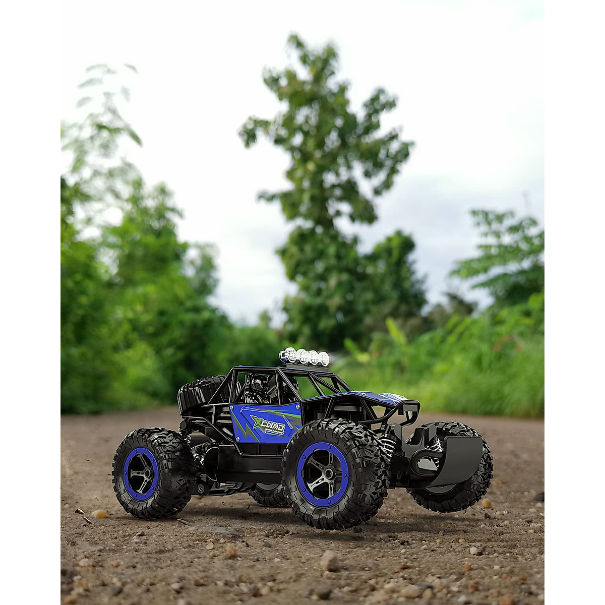 NBPOWER RC Cars for Boys Age 8-12, 1:14 Scale Remote Control Monster Truck, 2WD High Speed 20 Km/h Hobby rc Cars, 2.4GHz All Terrain Toy Trucks with 2 Rechargeable Battery, Outdoor Toy for Boys