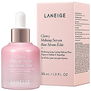 LANEIGE Glowy Makeup Serum: Hydrate, Extend Makeup, Visibly Smooth and Glowy Skin, 1.0 fl. oz.
