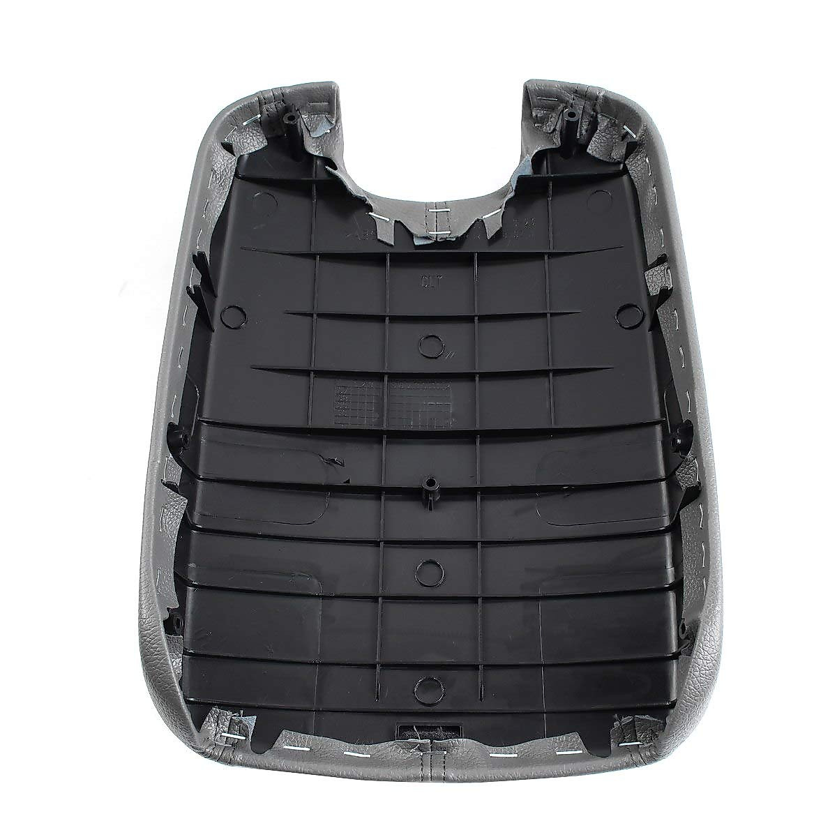 MOTOALL Auto Car Leather Suture Center Console Armrest Lid Cover Cap for 2008 2009 2010 2011 2012 Honda Accord Synthetic Leather (Vinyl) Plastic Gray