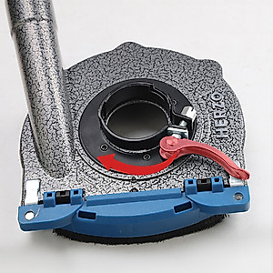 HERZO Aluminum Dust Shroud for Angle Grinder 4.5 inch and 5 Inch, Includes 5Inch Diamond Grinding Cup Wheel