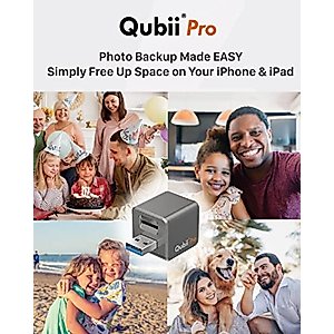 MAKTAR Qubii Pro USB-A Flash Drive, Auto Backup While Charging, MFi Certified Compatible with iPhone/iPad, Memory Stick iPad External Photo Storage for MacBook/Laptops/PC Photo Stick