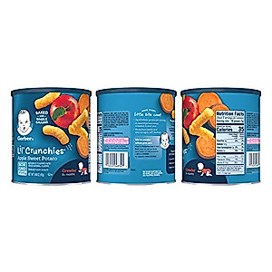 Gerber Graduates Lil Crunchies, Variety Pack, 1.48-Ounce Canisters (Pack of 6)